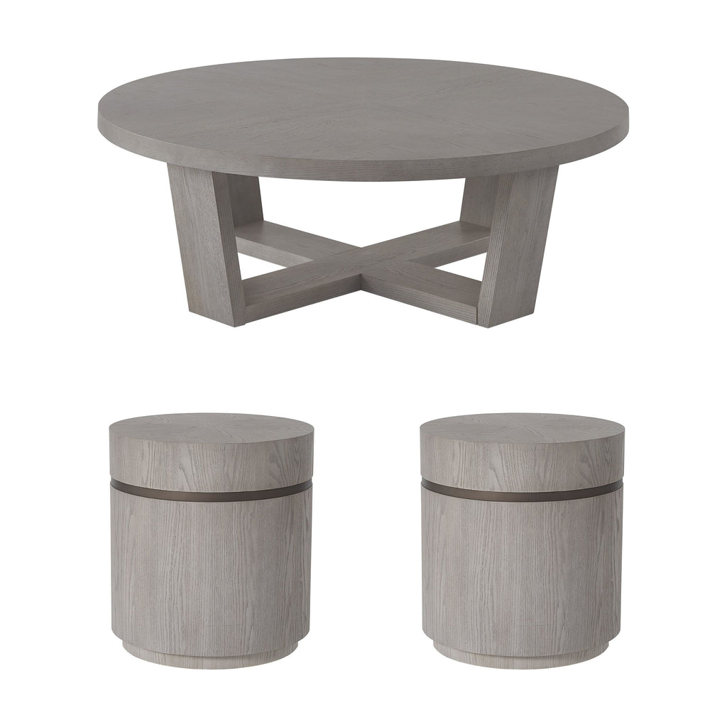 MODERN ROUND COCKTAIL TABLE SET - Elegant Home